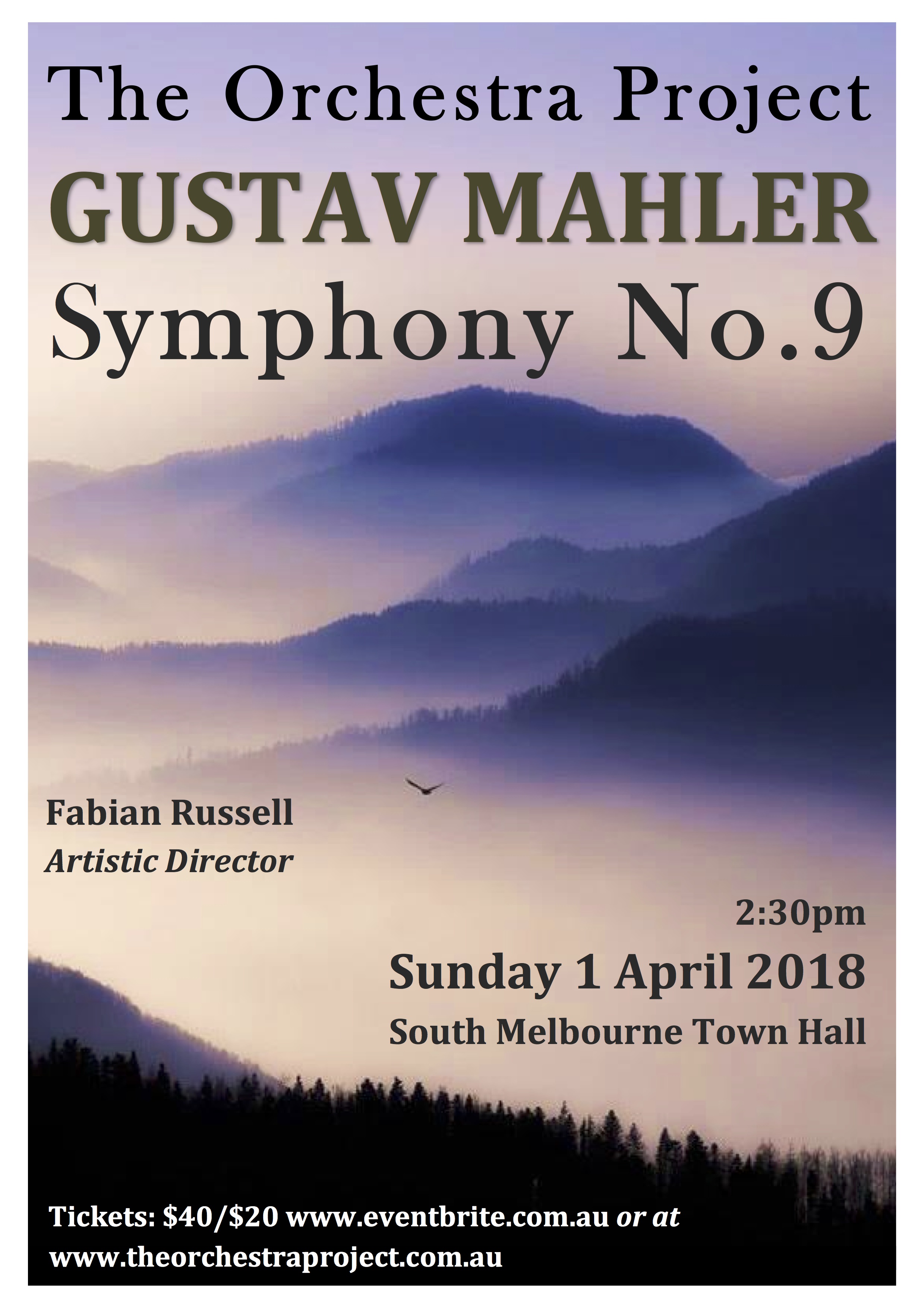 Mahler 9 Poster The Orchestra Project PJT(2) | CutCommon